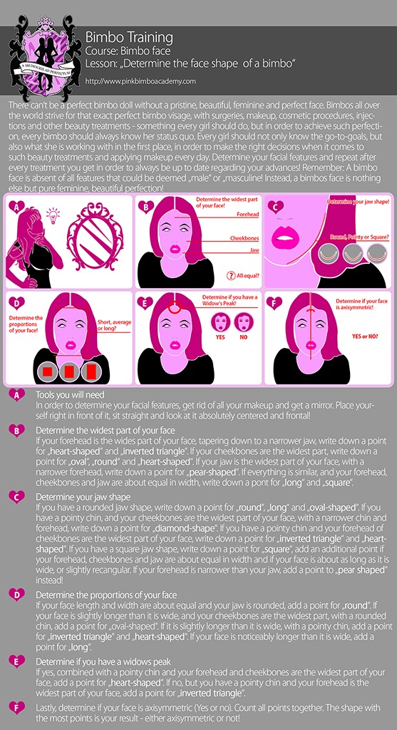 The PBA Guide to Bimbo Makeup – 10. Face shapes and Makeup - Pink Bimbo ...