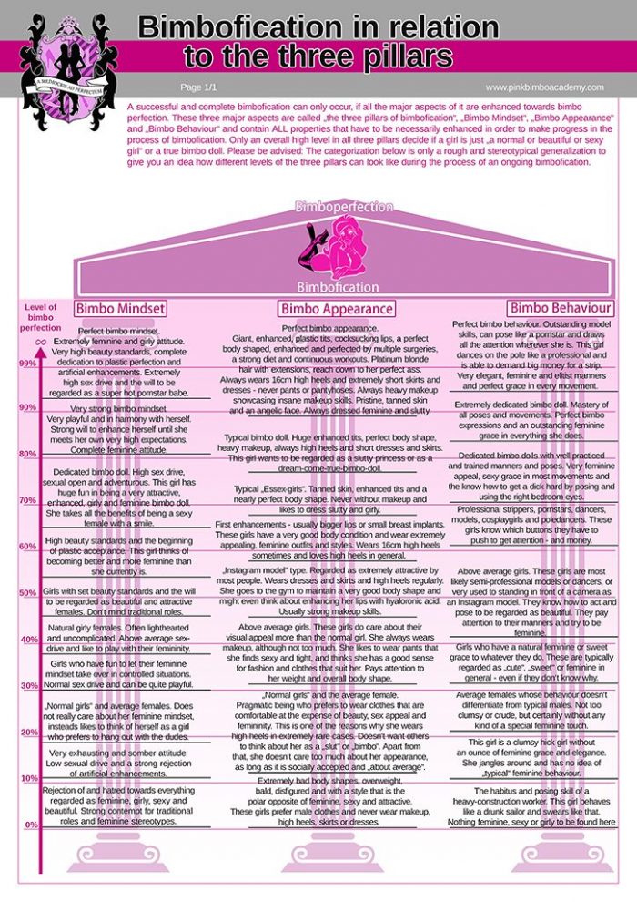 Bimbo training – “Basic bimbo rules: What is bimbofication? - Shaping femininity” - Pink Bimbo ...