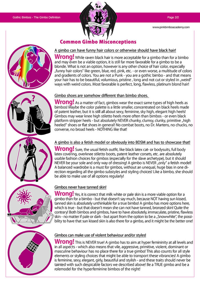 Gimbo training – “Basic gimbo rules: What is a gimbo? – the bimbos ...